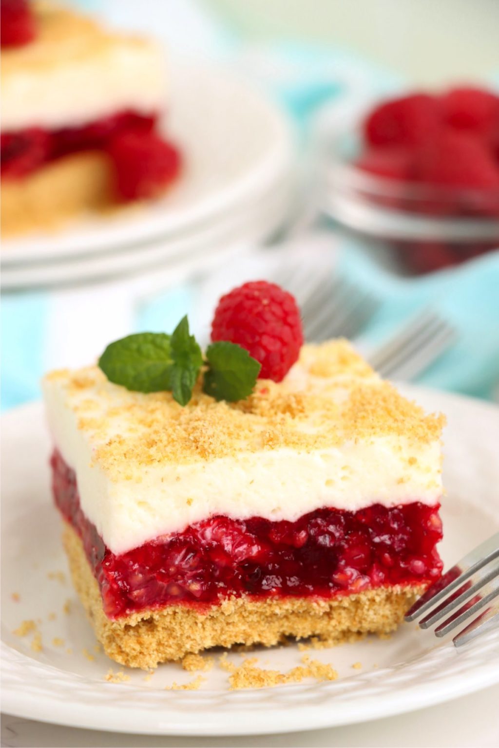 Raspberry Refrigerator Cake - Bitz & Giggles